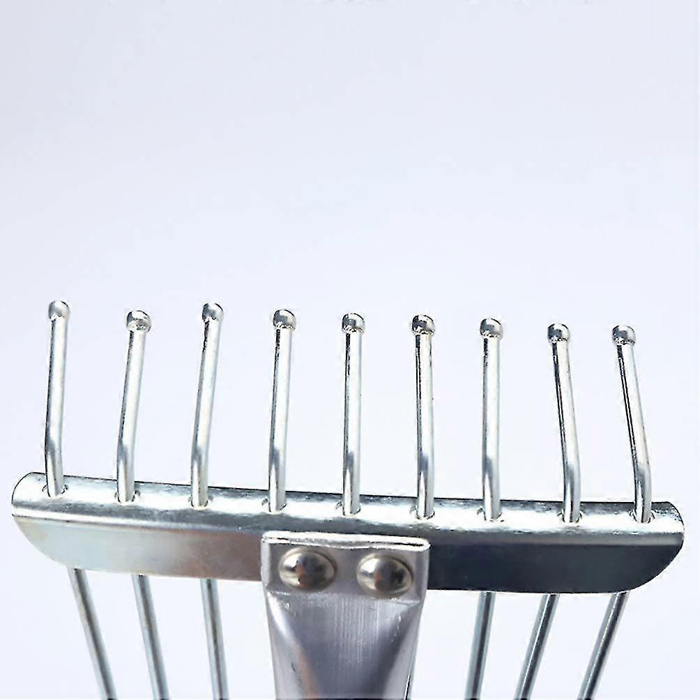 2024 Garden Leaf Rake Metal Adjustable Garden Rake Extendable Weed Rake ...