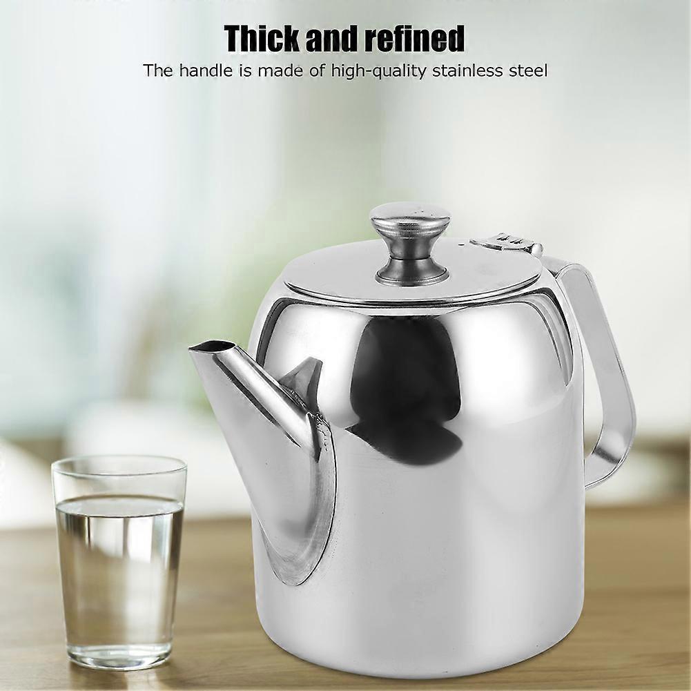 Coffee Pot Teapot Stainless Steel Kettle Cold Water Jug Short Spout for ...
