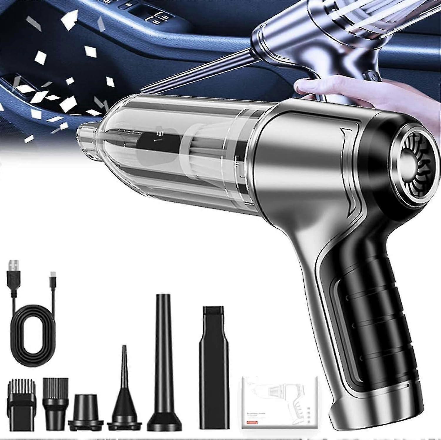 Car Vacuum Portable Cordless, Handheld Car Vacuum Cleaner High Power ...