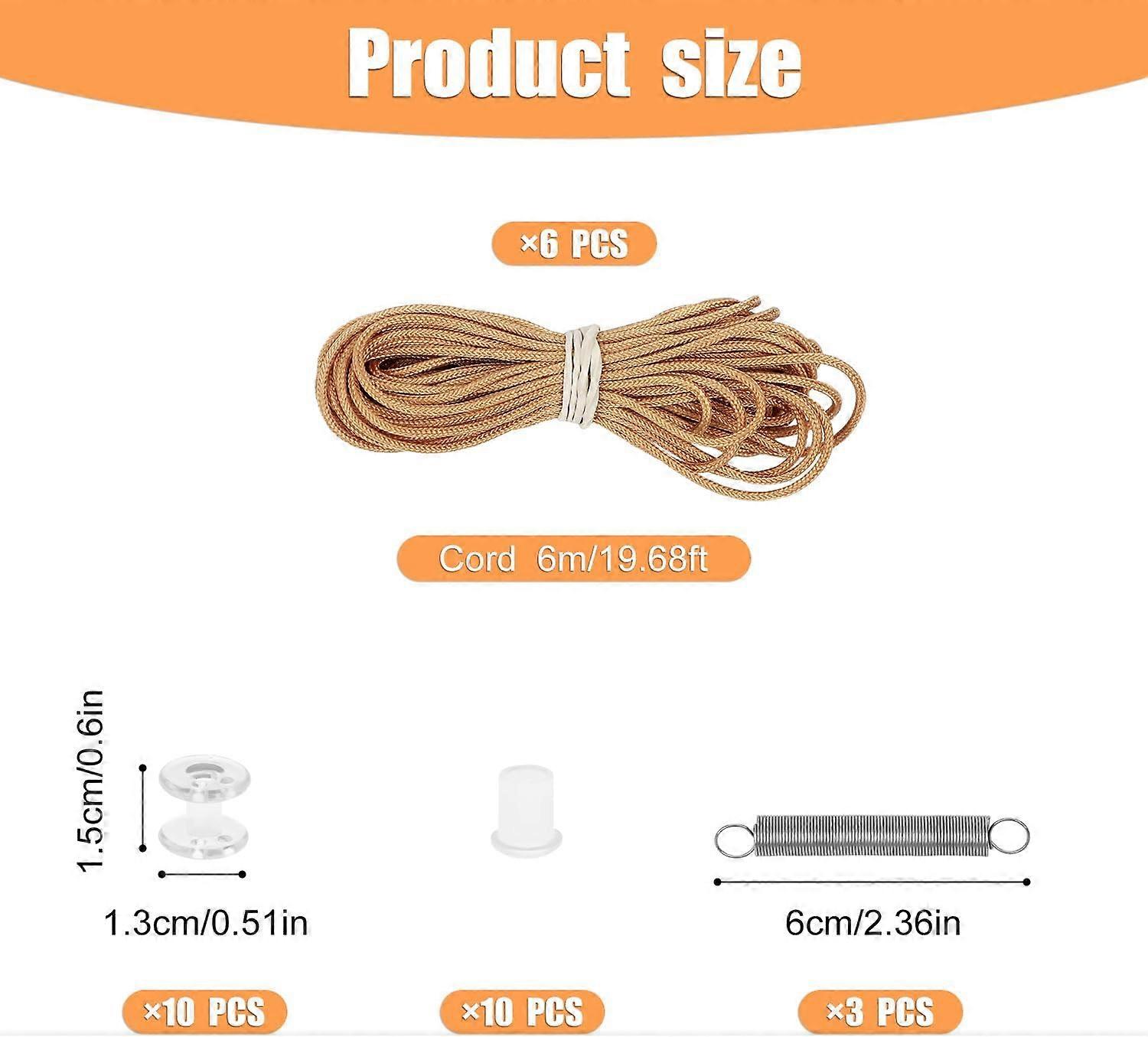 Pleated Shade Repair Kit, Window Shades Blind String Repair Replacement ...