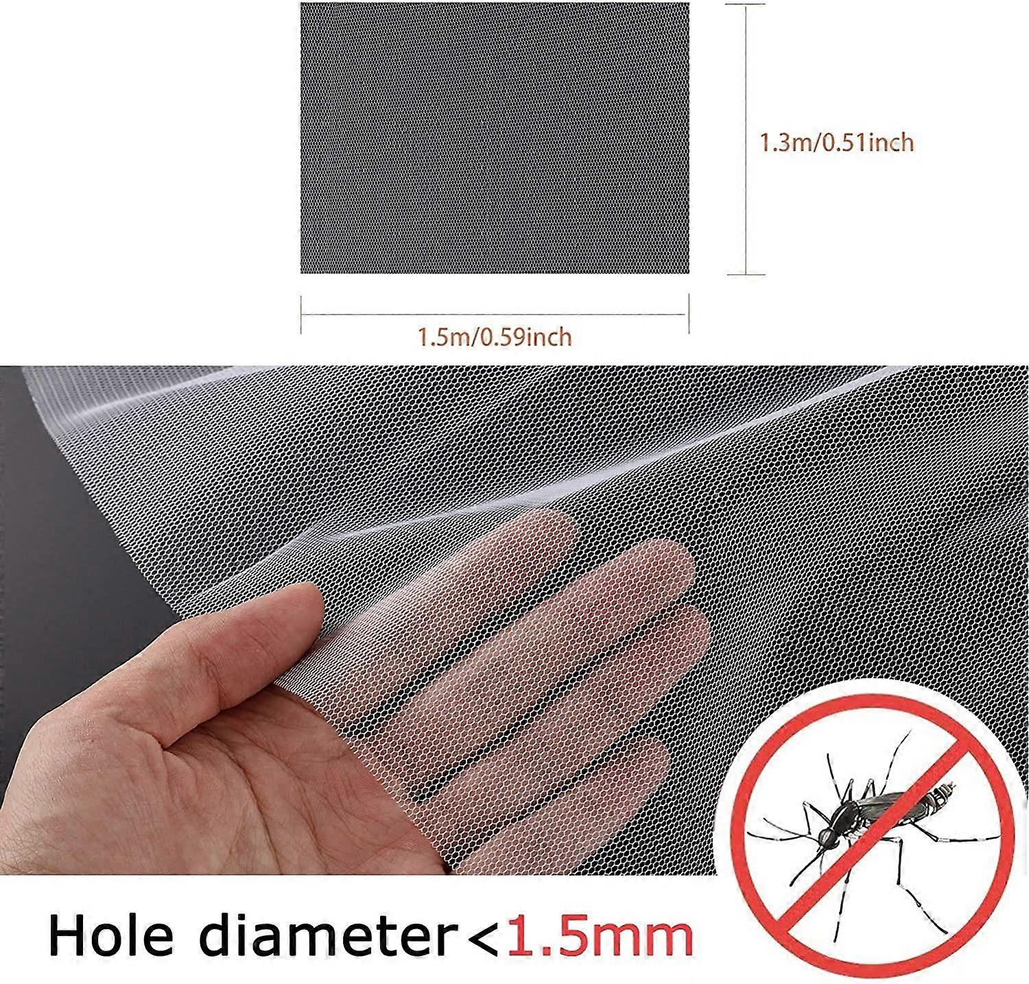 Self Adhesive Invisible Window Screen 1.3m x 1.5m Insect Flying Window ...