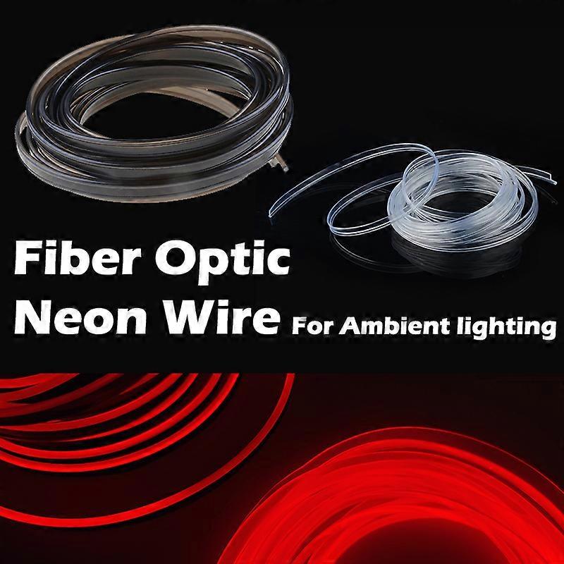 3mm Fiber Optic Neon Wire Extended Strip Invisible Light Guide ...