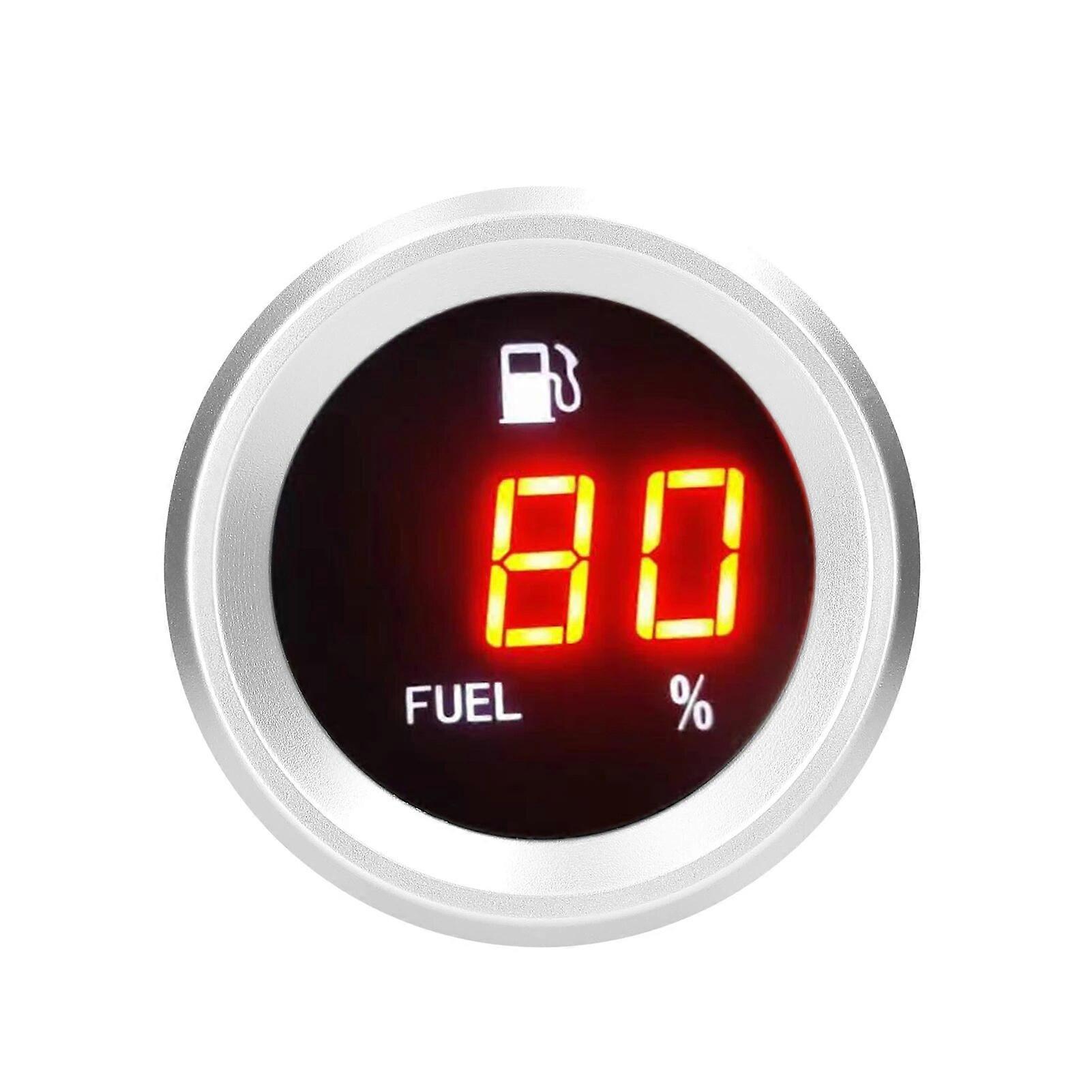 Digital Fuel Level Gauge with Flashing Alarm Car Fuel Level Meter 9-35V ...