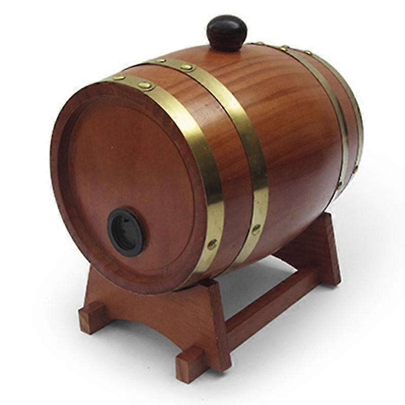 3L Wooden Vintage Wood Barrel Timber Wine for Beer Whiskey Rum Brewing ...