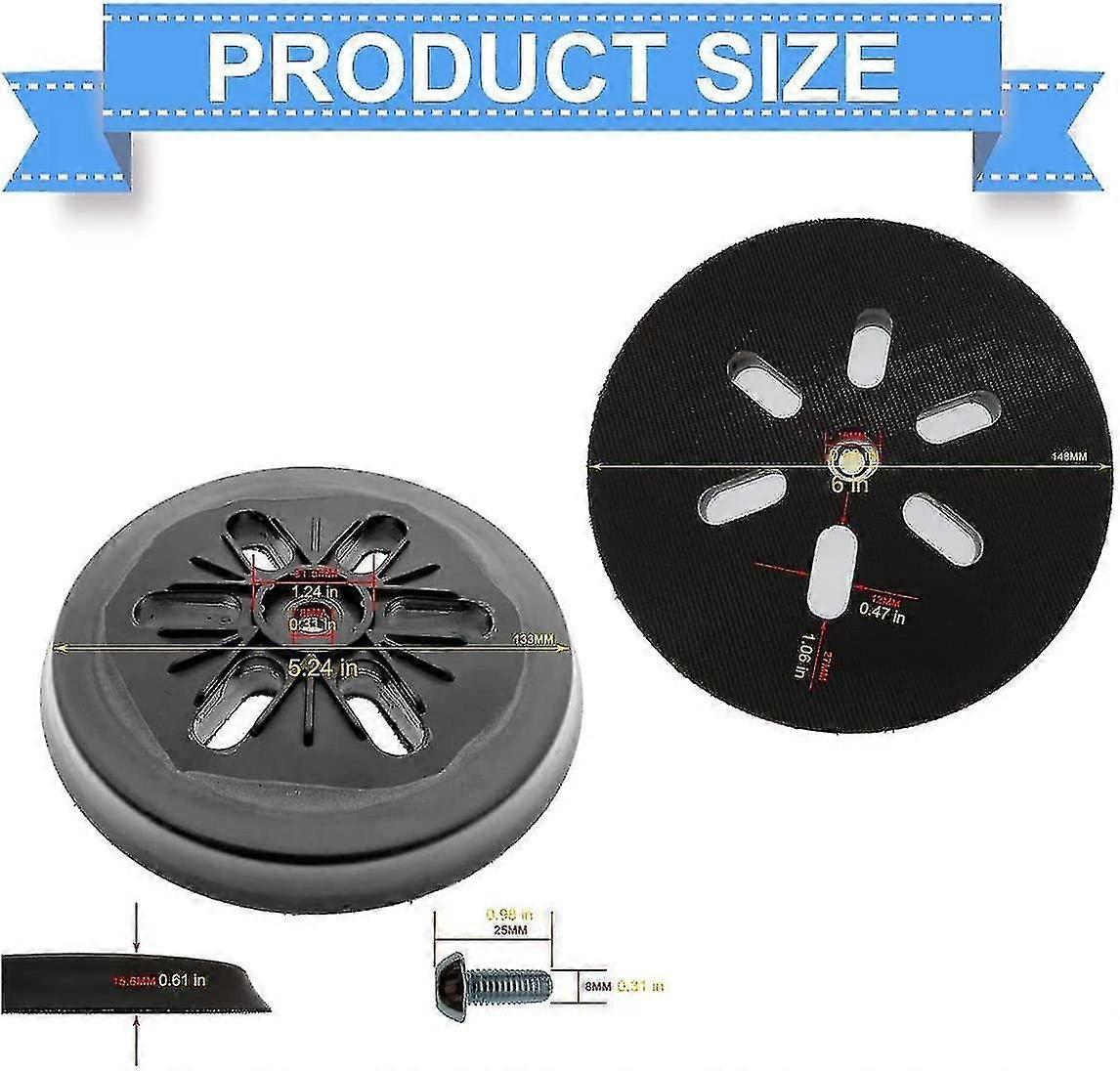 150mm Sanding Disc For Bosch Gex 150 Ac, Pex 15 Ae, Gex 150 Turbo 150mm Random Orbital Sander ...