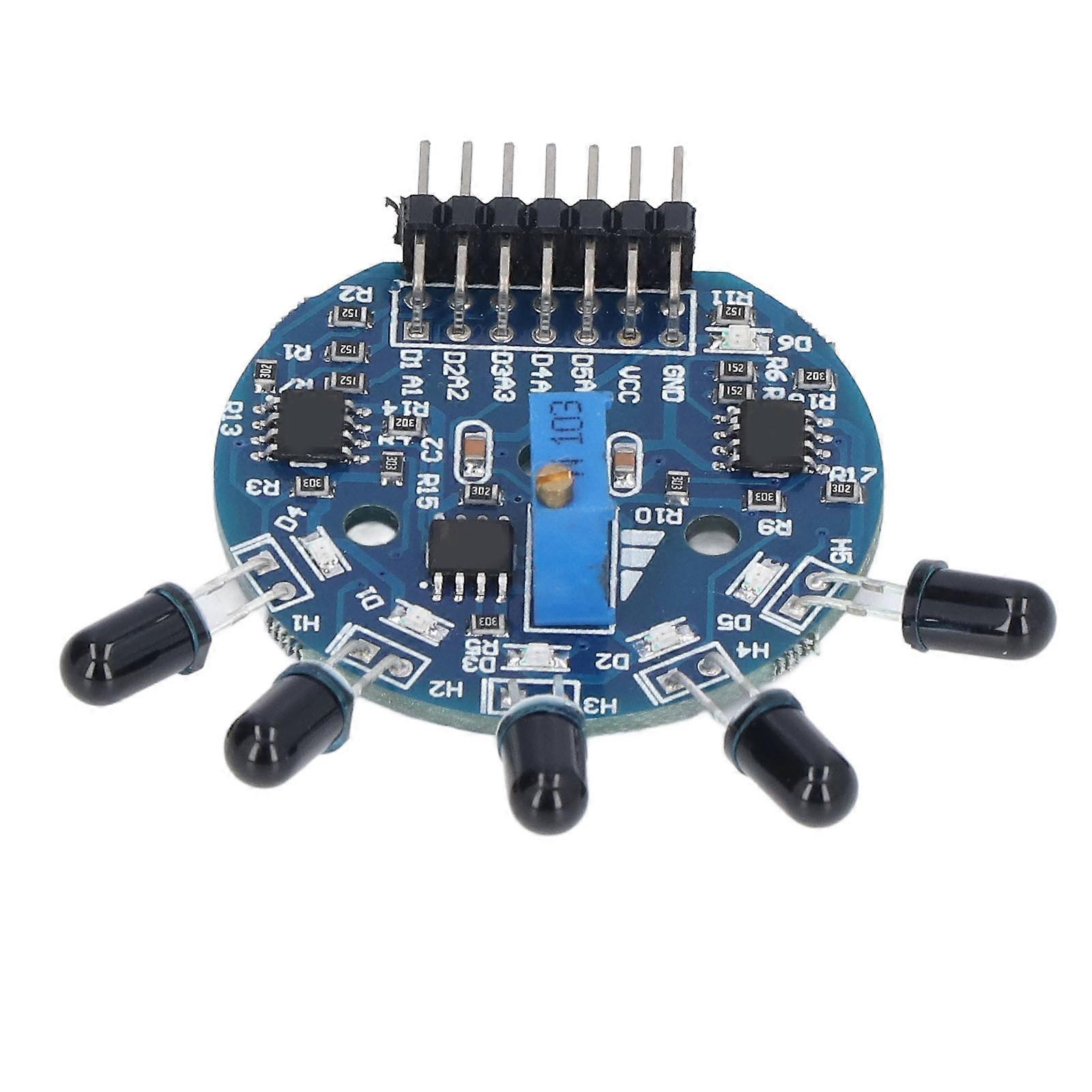 5 Way Flame Sensor Module Fire Extinguisher Sensor Board With Indicator Digital Analog Output