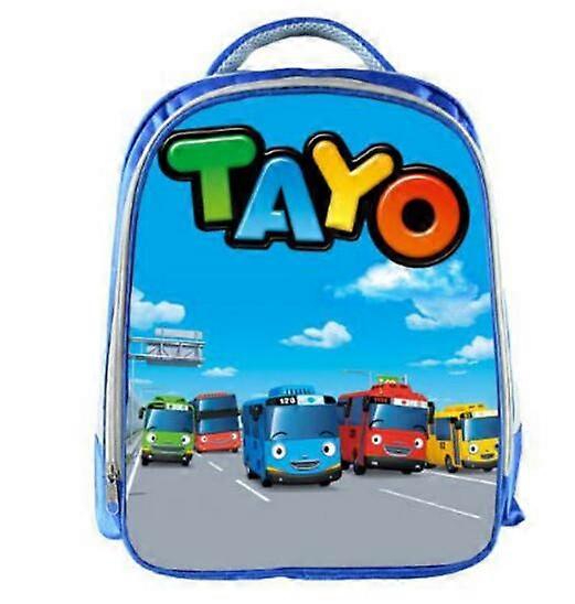 TAYO Bus Blue School Bags for Teenagers Cartoon Cars 13 inch 3D ...