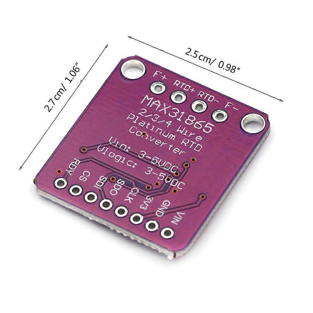 RTD Digital Converter Board PT100 to PT1000 MAX31865 Temp. Detector ...