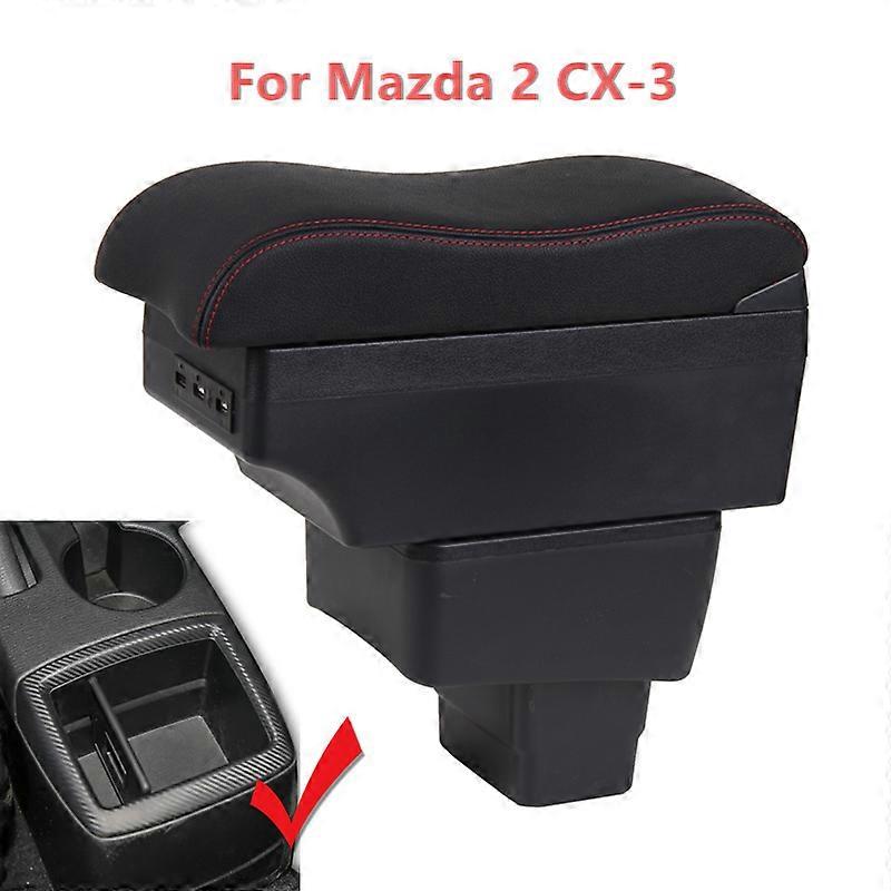 Armrest Box for Mazda 2 CX-3 CX3 2018 2019 2020 Leather Arm Rest Center ...