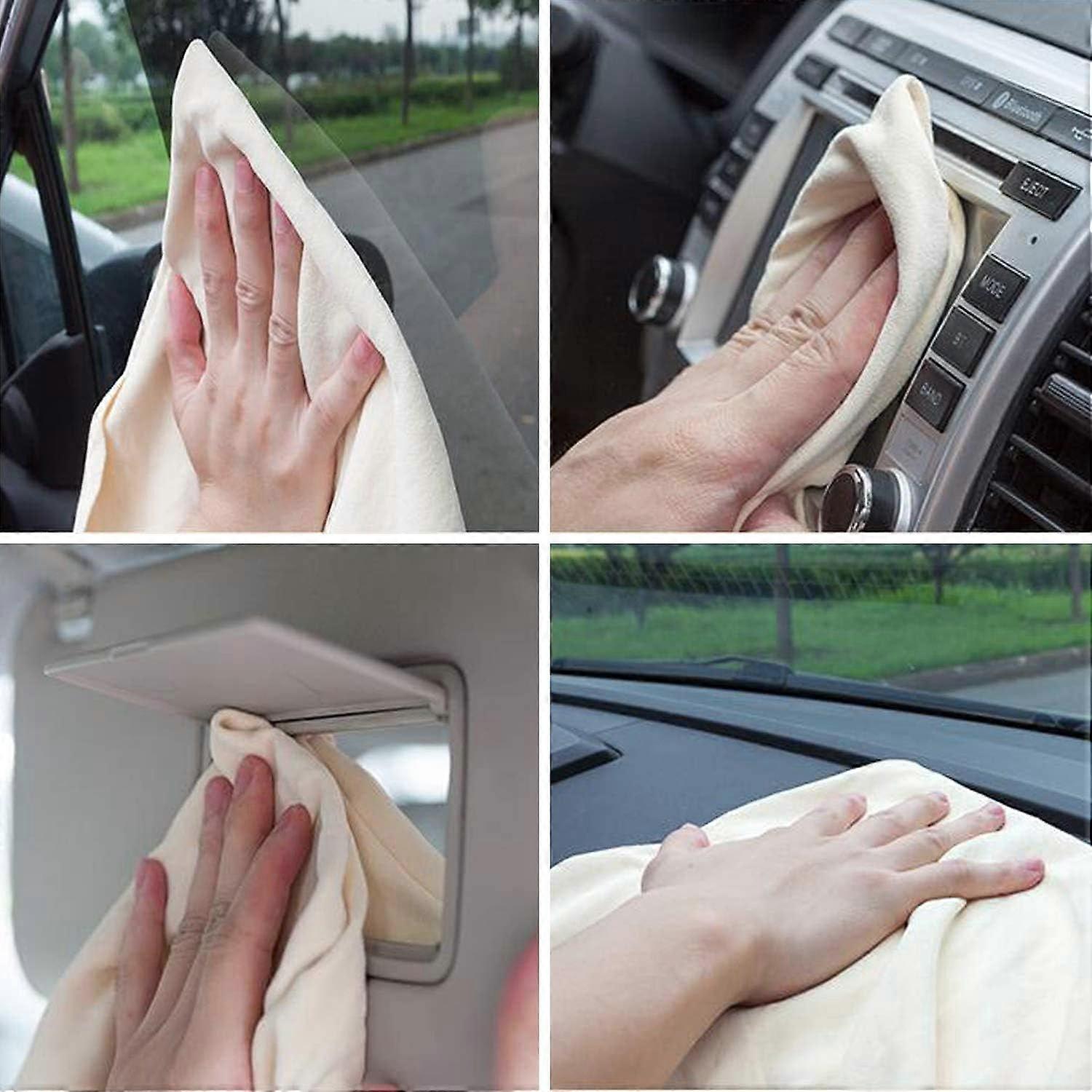 Car Drying Towel, 60 x 90CM Car Wash Shami Cloth Car Cleaning & Washing ...