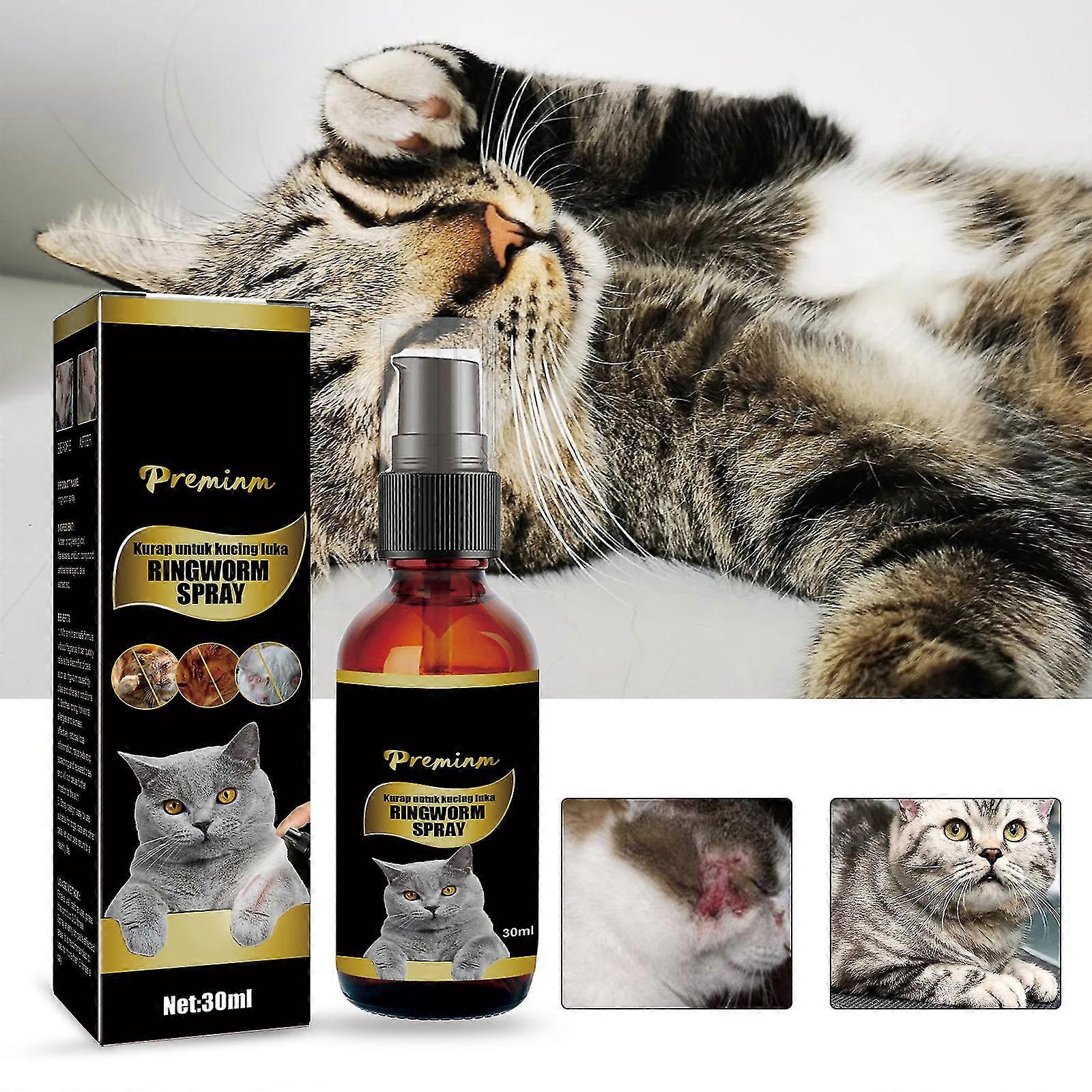 Itch Relief Spray för katter hundar, katt ringorm spray, skyddar läker ...