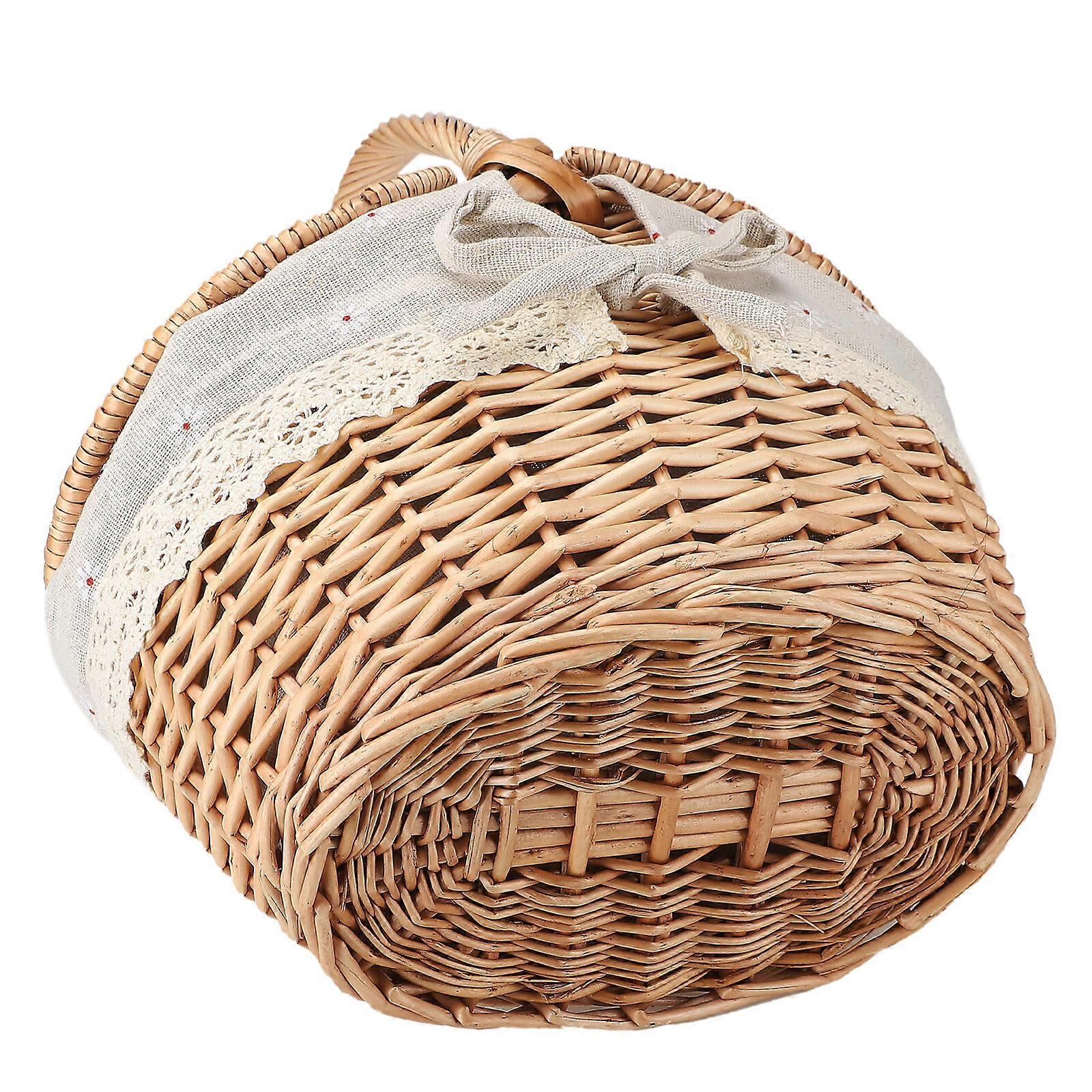 Storage Box Party And Barbecue Rattan Home Tool Multifunction Wicker ...