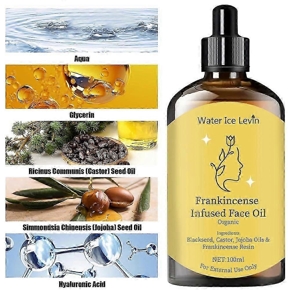 Frankincense Resin Oil with Castor & Jojoba Oils for Face, Wrinkle ...