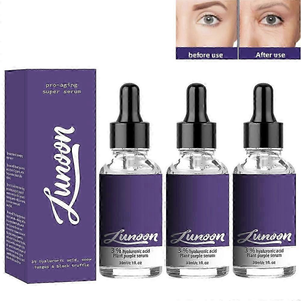 3X Pro-Aging Super Serum,Pro Anti-Aging 3% Hyaluronic Acid Face Serum, 30 ml Pro-Aging Super ...