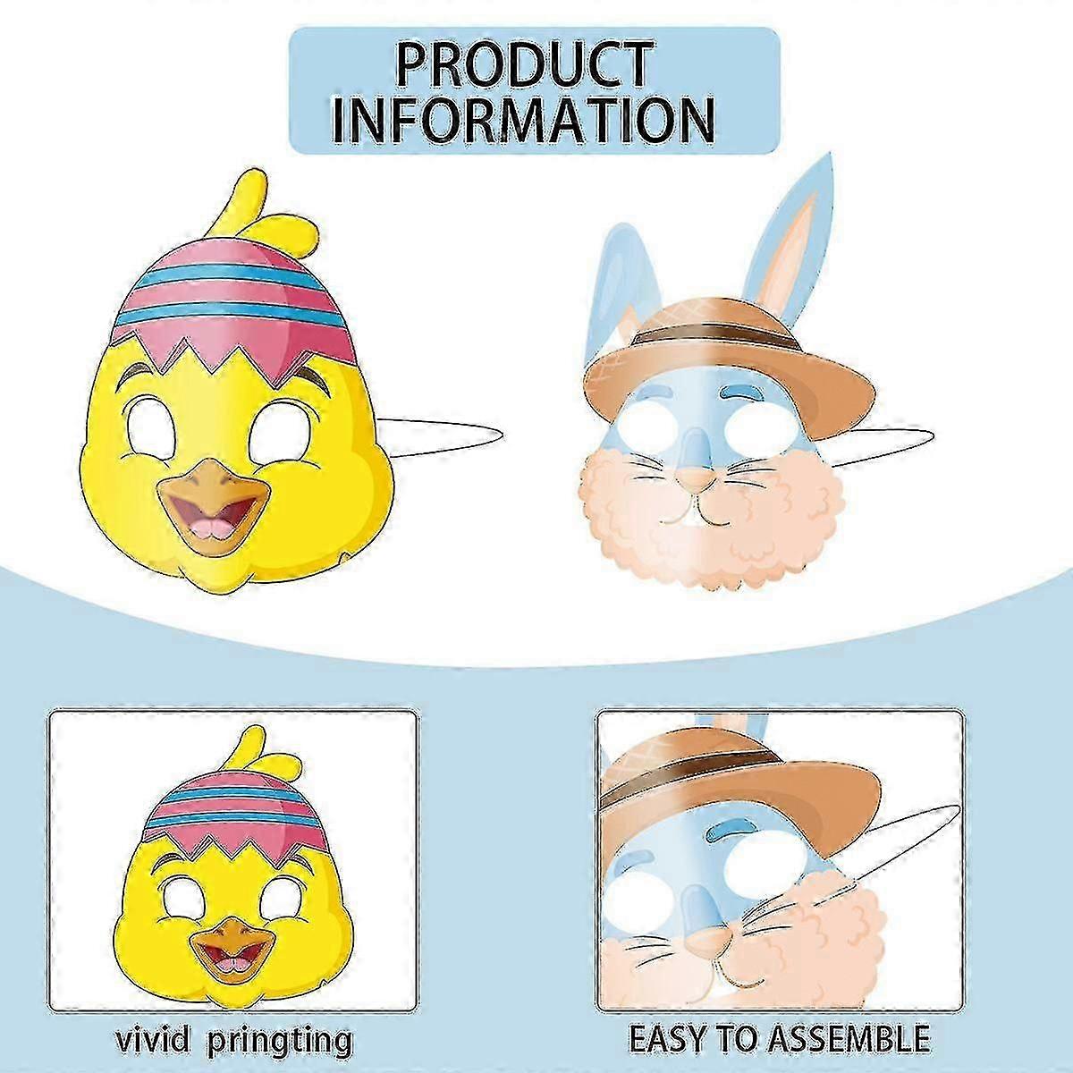 Groovy Party Decorations Set Of 9 Kids Paper Face Masks - Masquerade ...