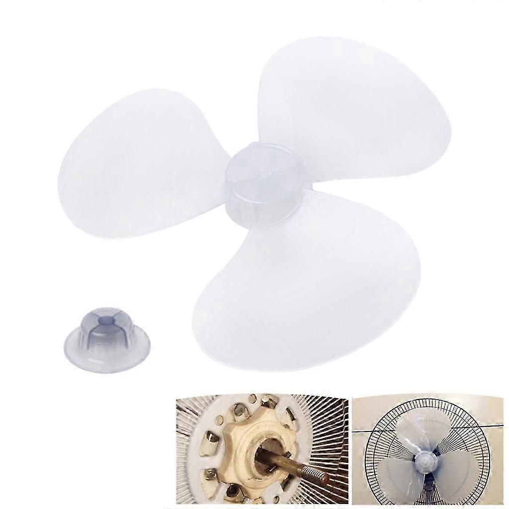 Plastic 3 Leaves Fan Blade Replacement for Standing Pedestal Fan Table ...