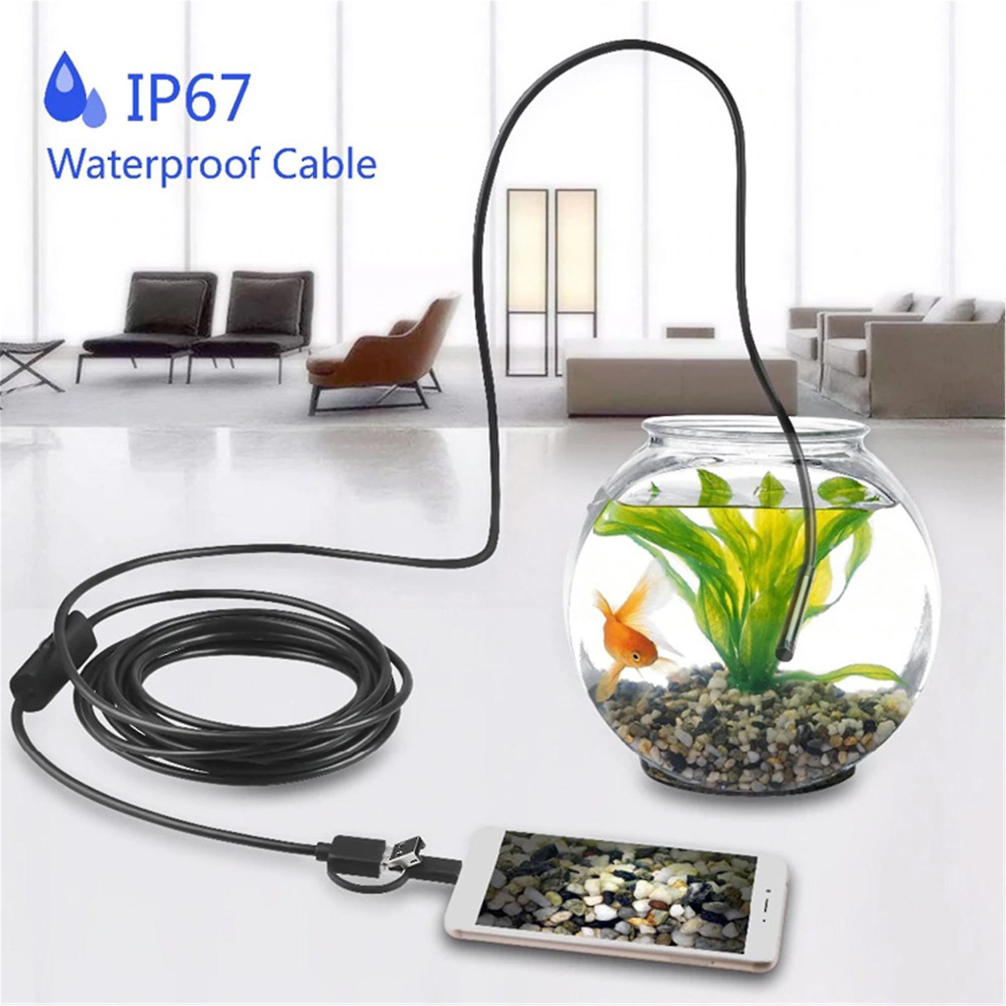 Waterproof Usb Endoscope Borescope Snake Inspection Camera With 6 Led ...
