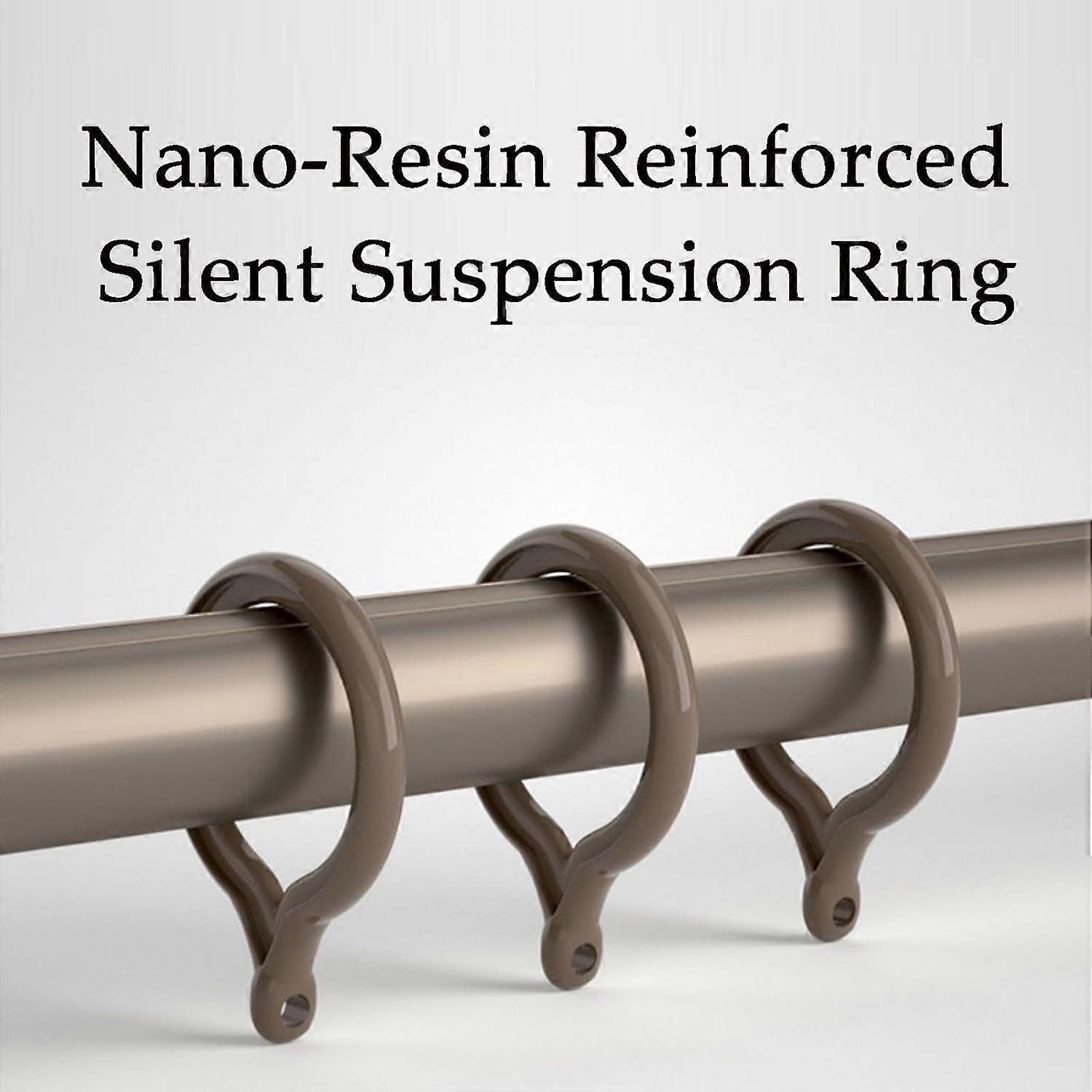 Wall Mount Heavy Duty Curtain Track System 17.7ft with Quiet Glide and ...