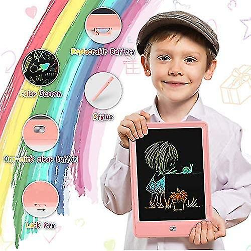 Lcd Writing Tablet, 10 Inch Colorful Toddler Doodle Board Drawing ...