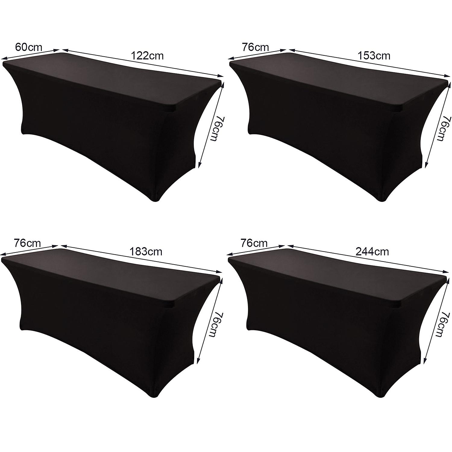 fornnerg Table Cover Solid Color Stretchable Polyester Banquet Events ...