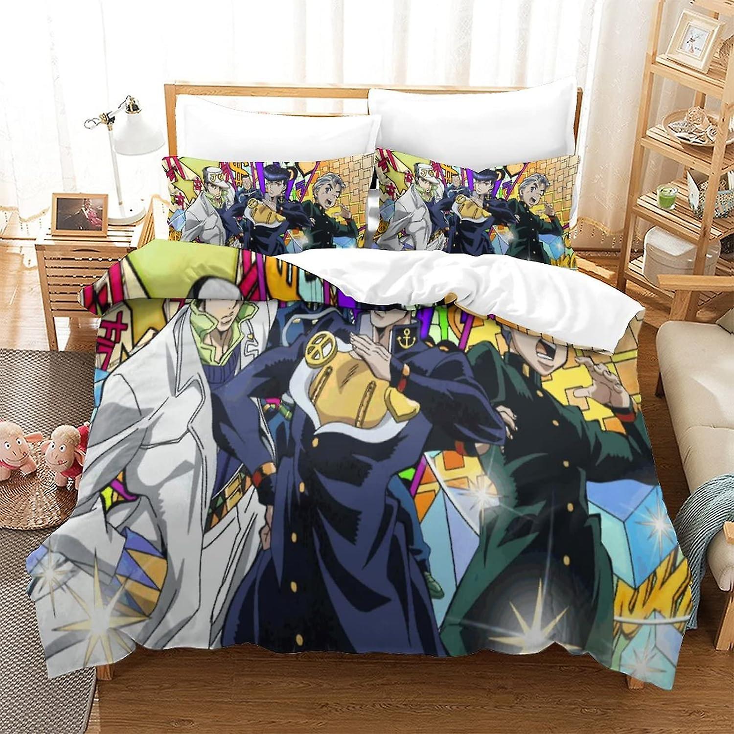 JoJo's Bizarre Adventure 3D Print Bedding Set,Duvet Cover Set for Kids ...