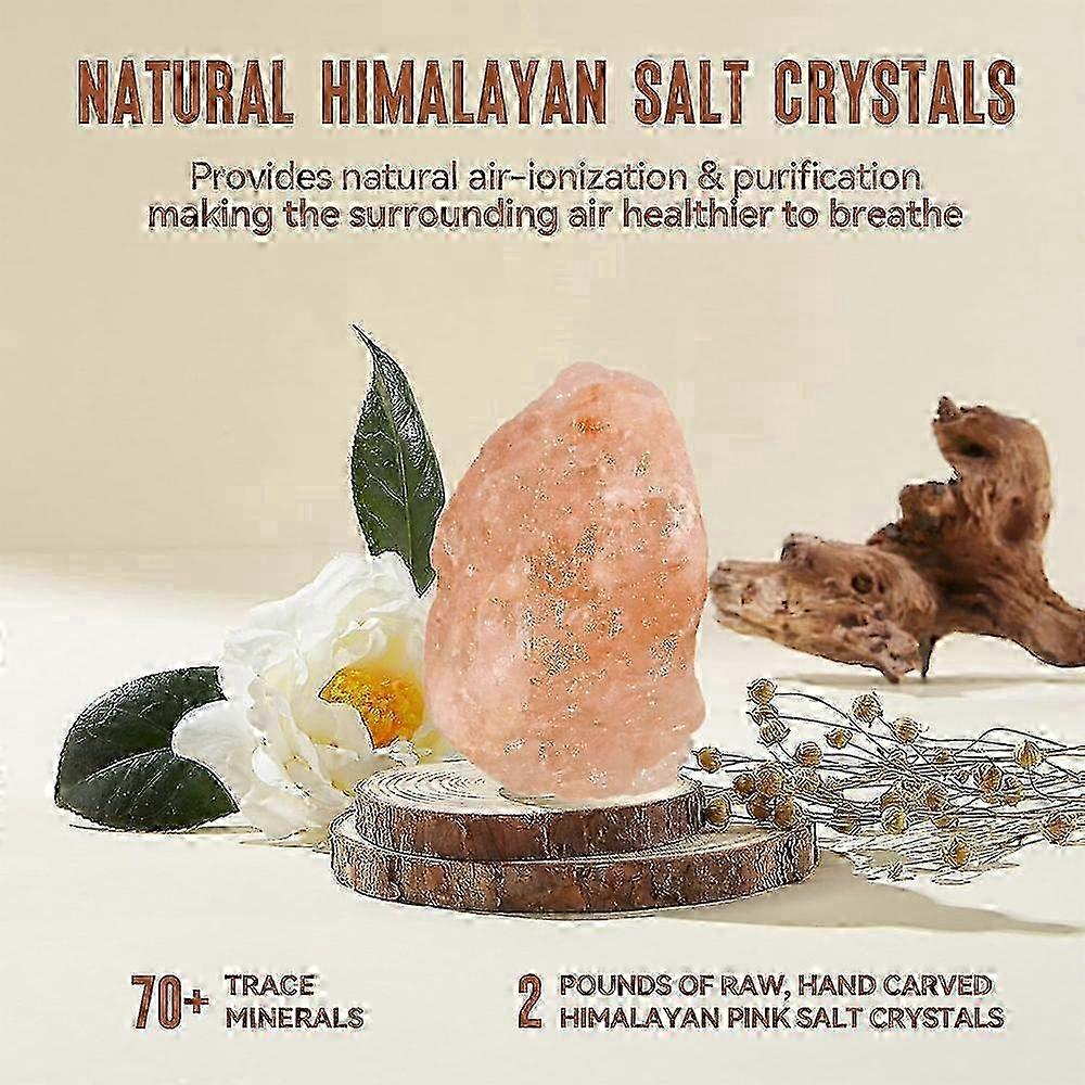 3 In 1 Himalayan Salt Rock Aroma Diffuser, Ultrasonic Essential Oil ...