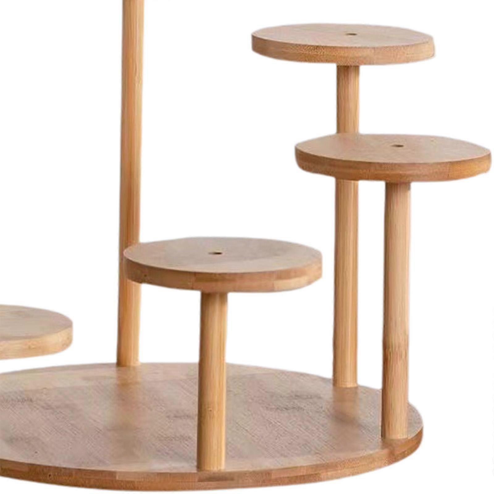 Wooden Tabletop Plant Stand Small Tiered Plant Stand for Home Office ...