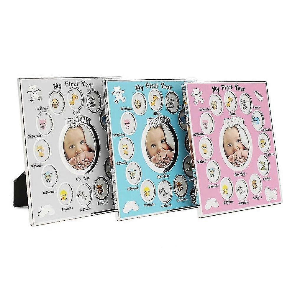 Metal Smile Photo Frame Kids Decorations From 1 To 12 Year Photo Frame ...