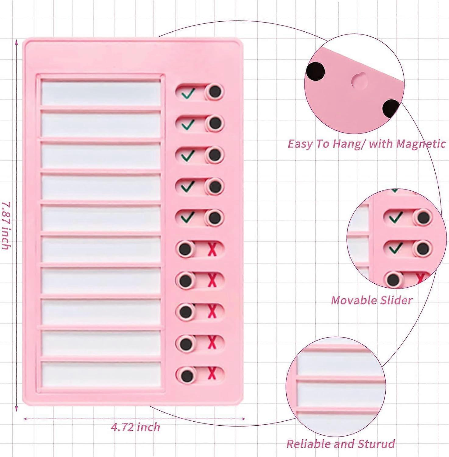 Chore Chart for Kids My Chores Routine Chart,Blank Plastic Checklist ...