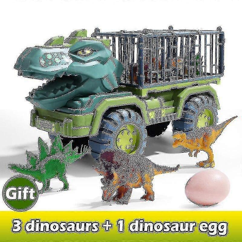 Children's Dinosaur Toy Car Large Engineering Trucks Construction ...