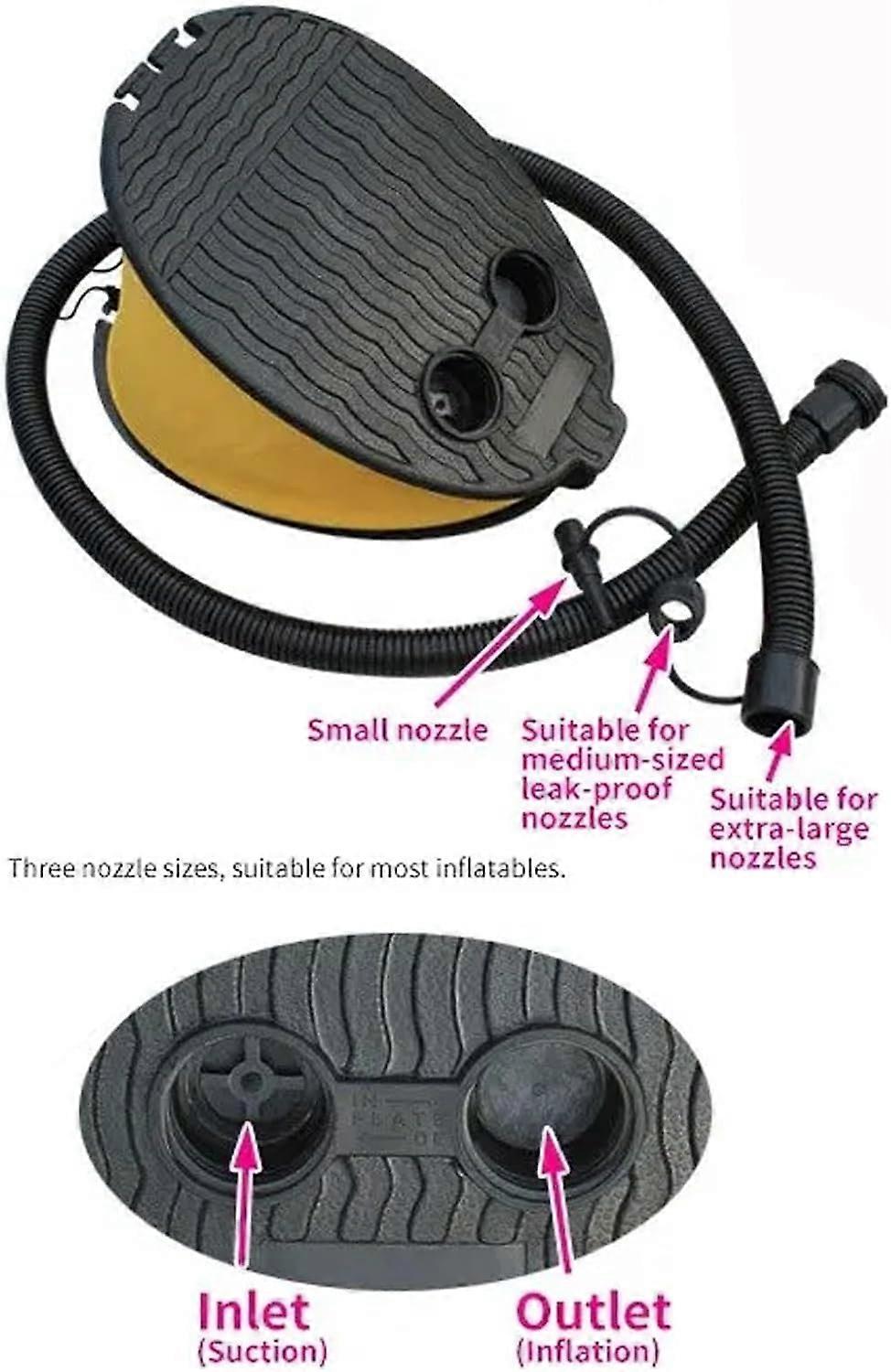 Powerful 5 Liter Foot Pump for All Inflatables Lightweight Manual ...