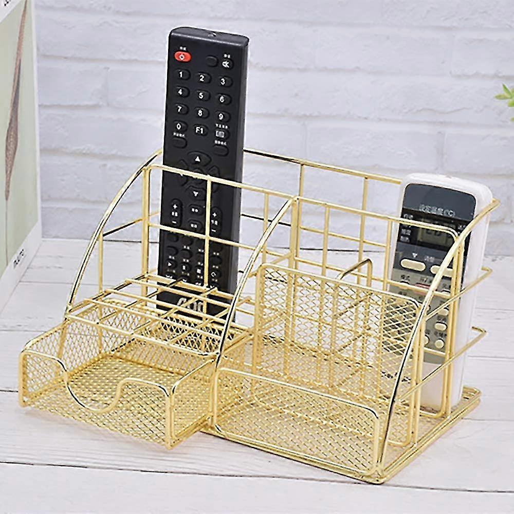 Metal Desk Organizer, Office Table Stationery Storage Rack, Assemble ...