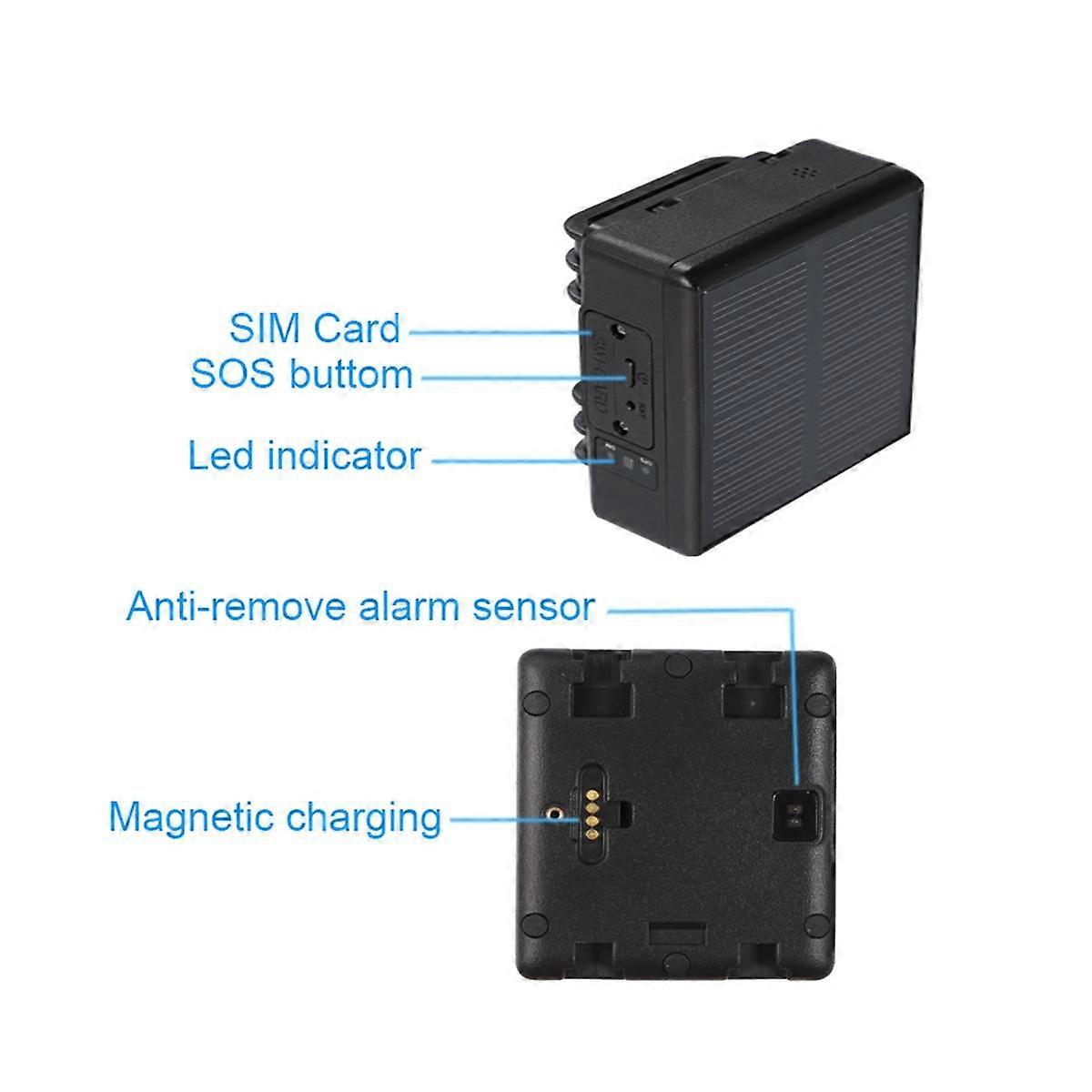 Solar GPS Tracker 4G GPS Tracker Waterproof IP66 4000MAh WIFI Cattle ...