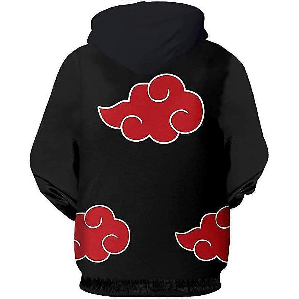 Adults Men Women Akatsuki Cloud 3d Printed Hoodie Pulr Anime Hooded ...