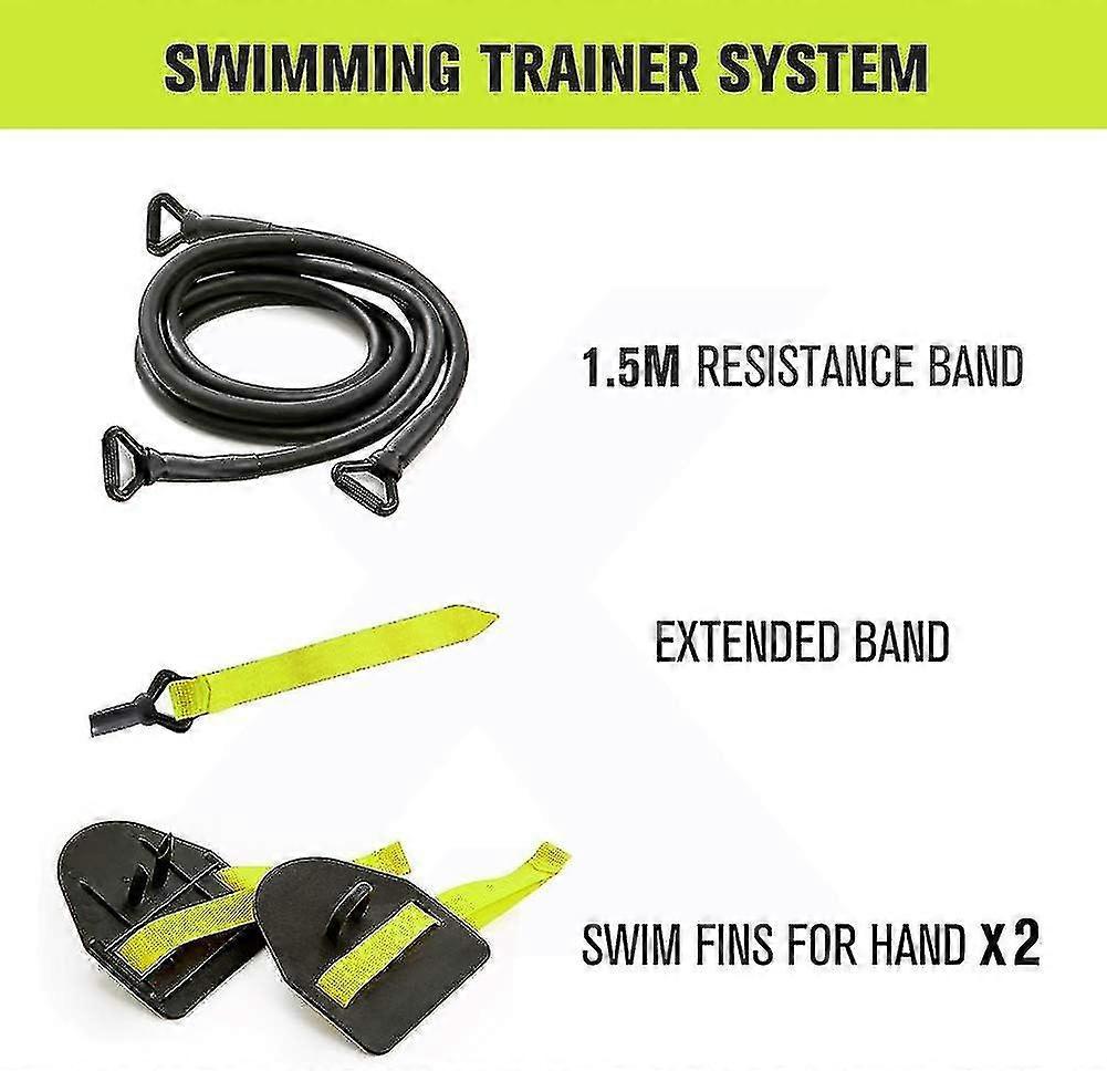 Dryland Powercord With Paddles,swimming Arm Strength Trainer ...