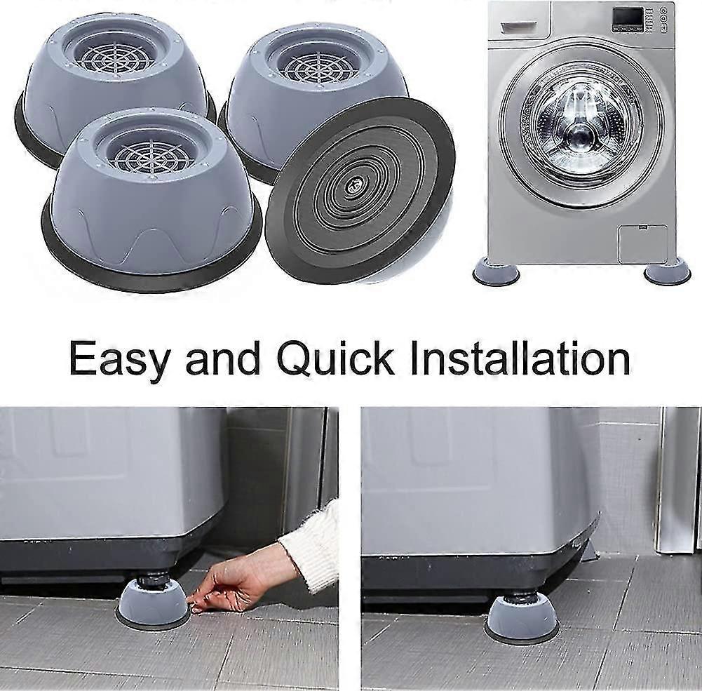 4pcs Washing Machine Rubber Feet Pads Universal Anti Vibration Washing ...