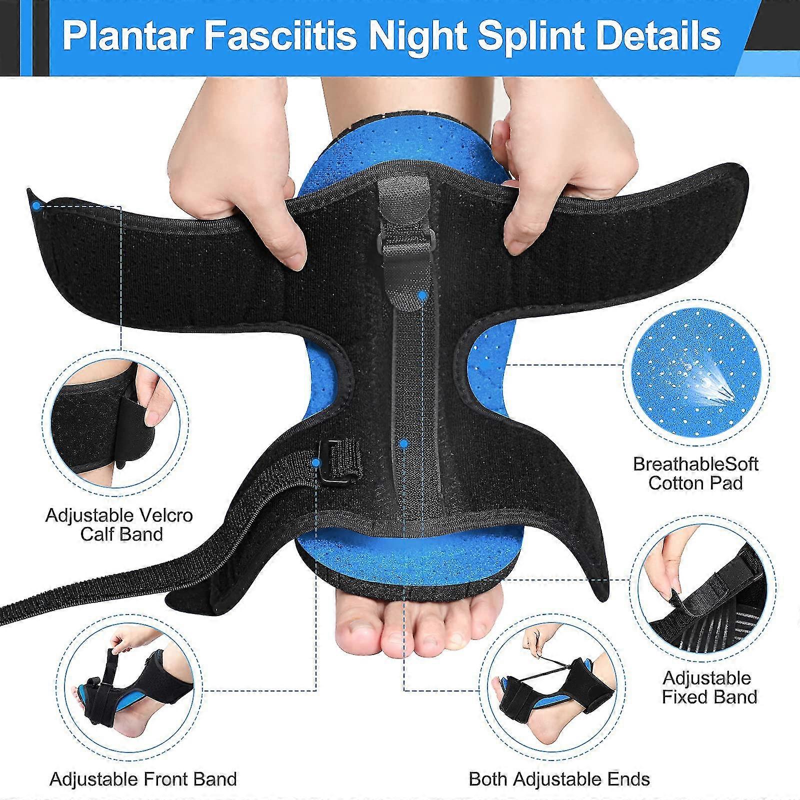 Upgraded Adjustable Plantar Fasciitis Night Splint For Plantar ...