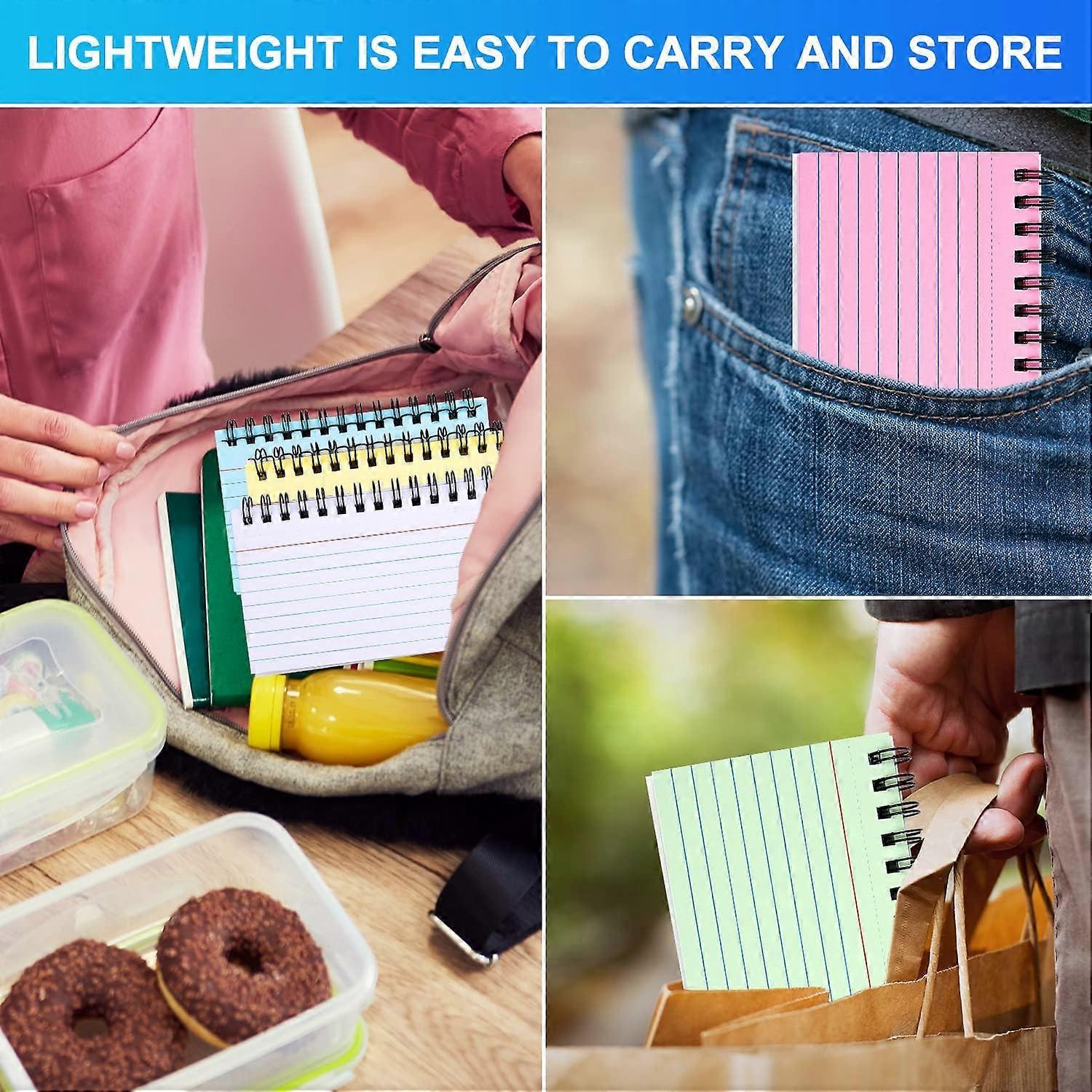 5 Colours Index Cards, 5x3 Inches Multicolor Index Cards Ruled Index ...