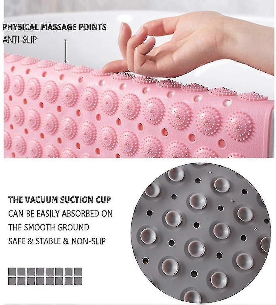 Anti-slip Bath Mat, Square Shape Shower Mat Mildew Resistant Pvc ...