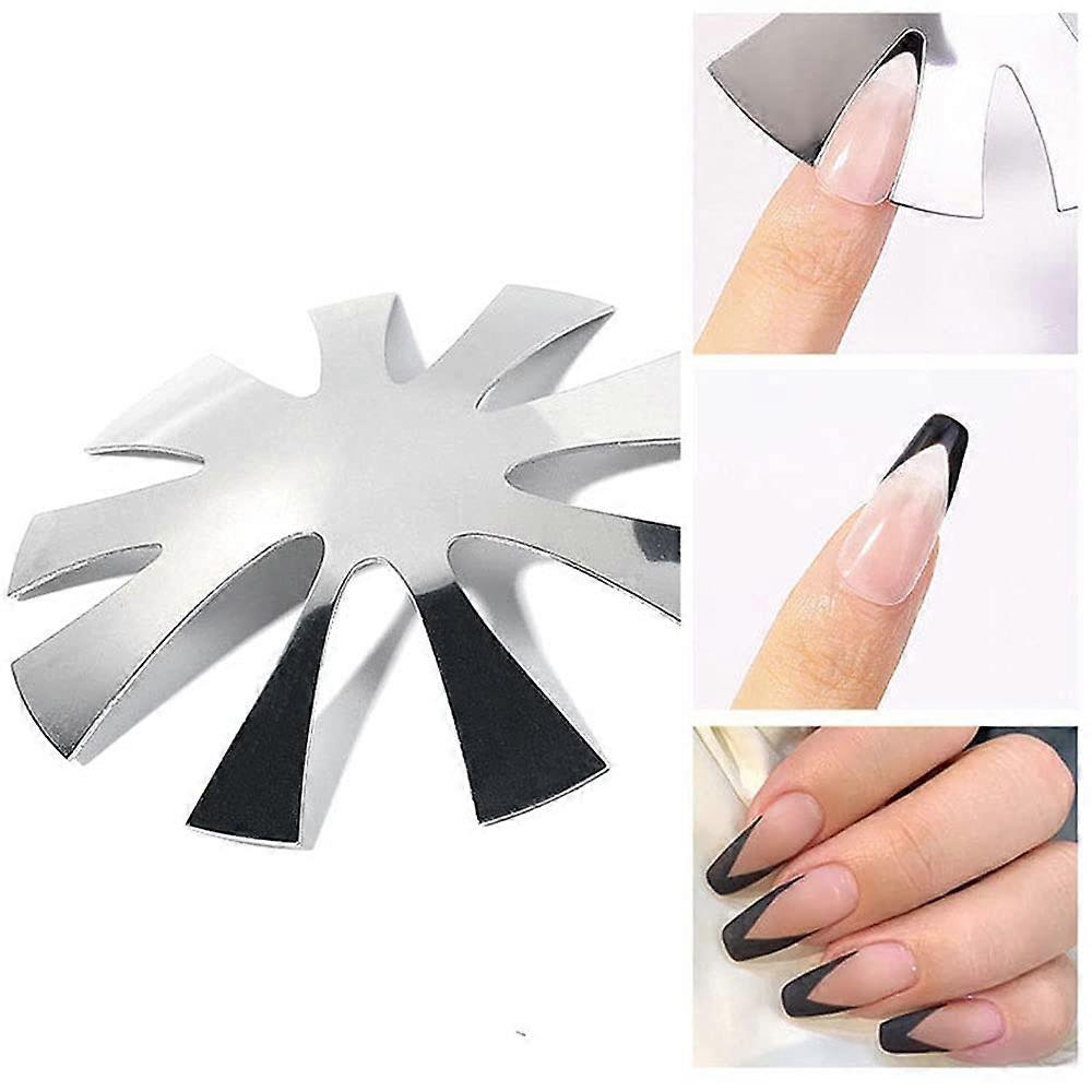 French Smile Line Cutter Tips Manicure Stainless Steel C Shape Edge ...