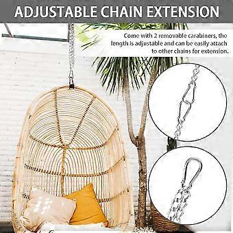 Chain with Two Carabiners, 400kg Capacity, Heavy Duty Stainless Steel ...