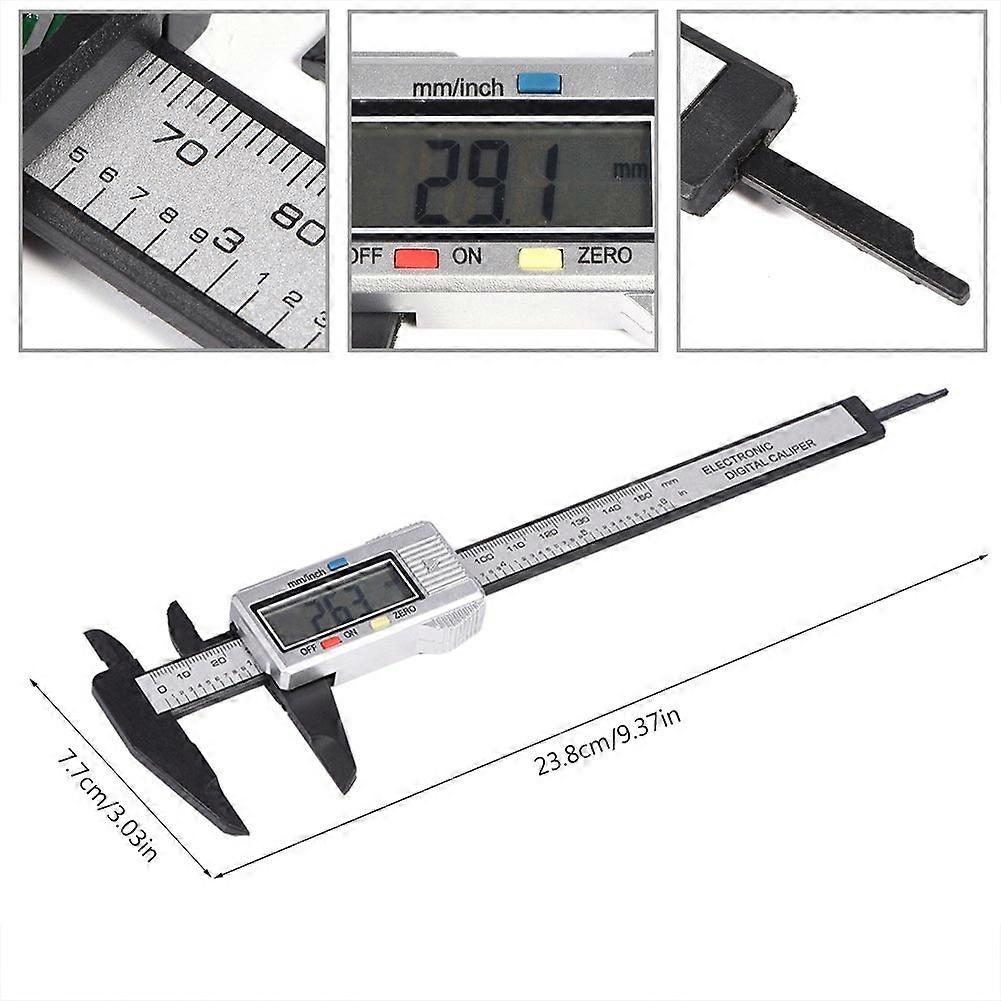 Digital Vernier Caliper, Extra Large LCD Display Digital Caliper Metric ...