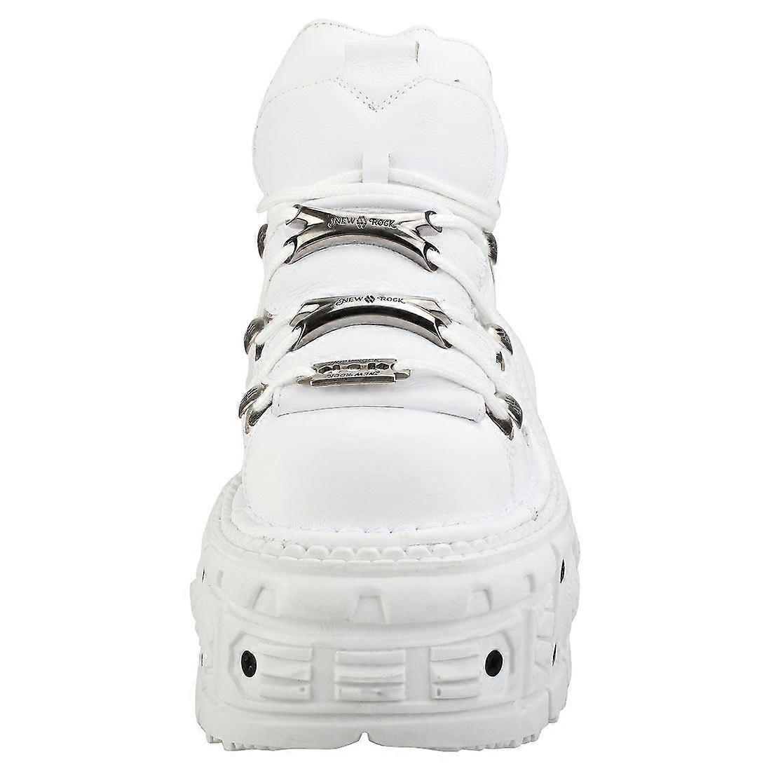 New Rock M-tank106-c1 Unisex Platform Shoes in White | Fruugo US
