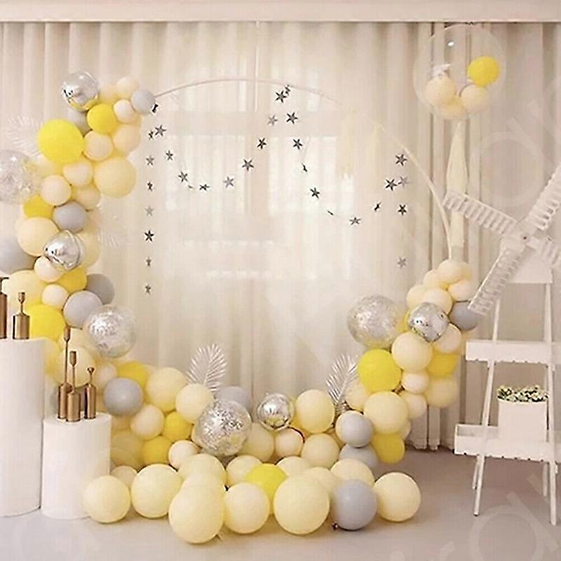 1 Set Garland Stand Easy to Assemble Multi-functional PVC Round Circle ...