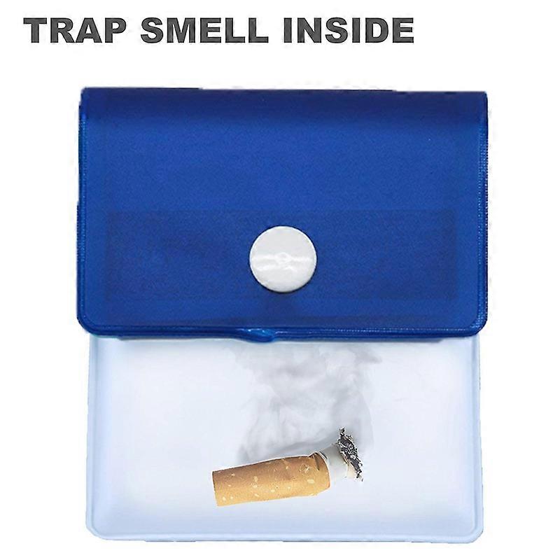 6Pcs Pocket Size Ashtray Bag Pouch Fireproof Odor Free Cigarette Ash ...