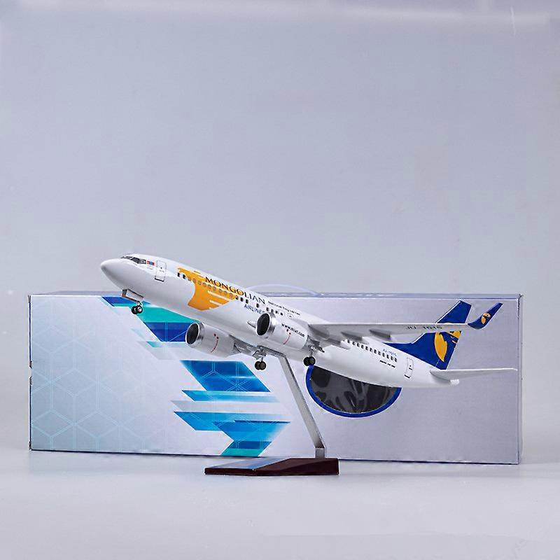 1:85 Scale 47CM Diecast Model Mongolian Airlines Boeing 737 Resin ...
