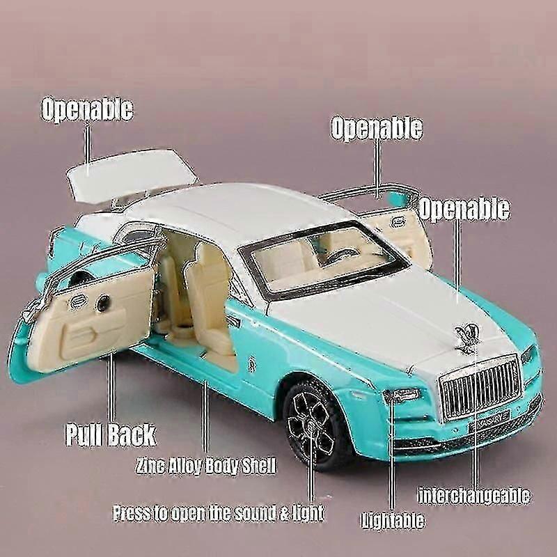 Rolls Royce Wraith Luxury Car Toy For Children 1/32 Diecast Miniature ...