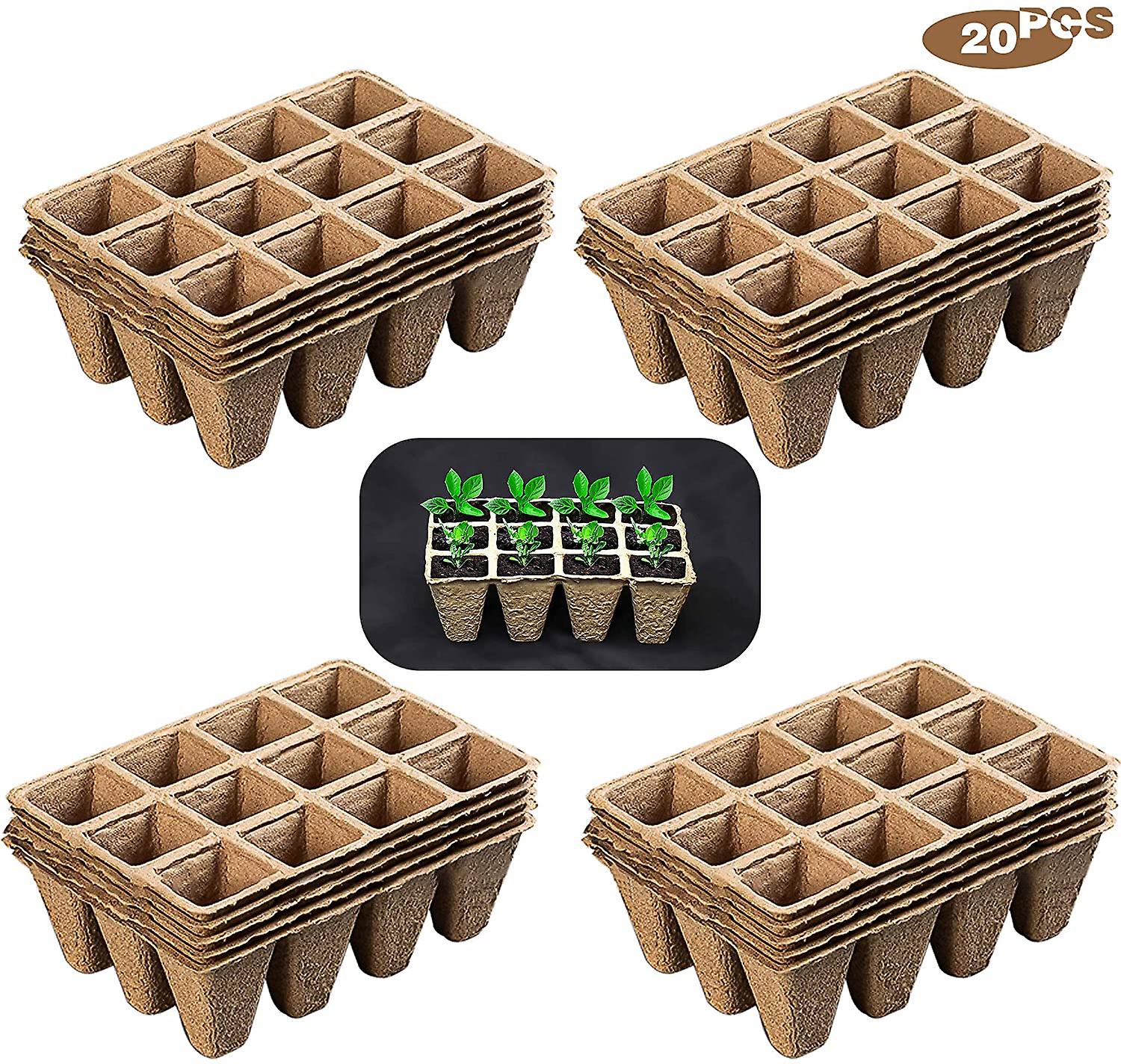 240 Biodegradable Seedling Pot, Degradable Nursery Pots, Square Flower ...