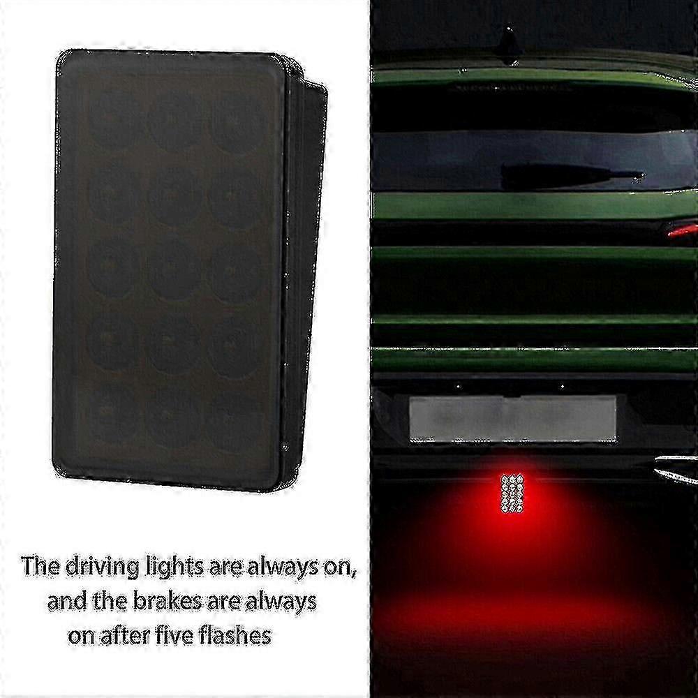 F1 Style LED 3rd Brake Light with Strobe Flashing for Cars | Fruugo UK