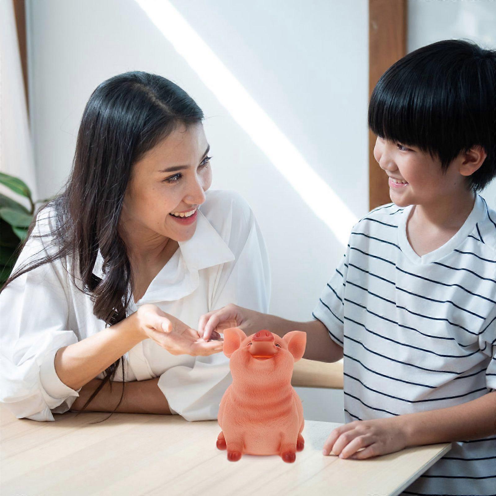 Pig Money Bank Shatterproof Animal Piggy Bank First Coin Bank New Year ...